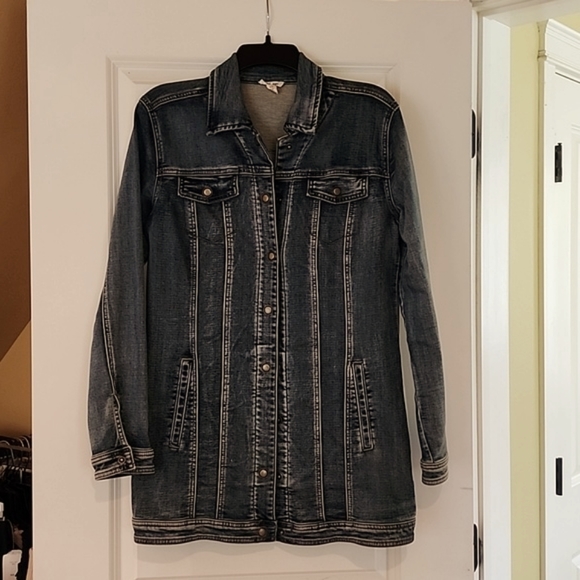Tribal | Jackets & Coats | Tribal Jeans Long Denim Jacket | Poshmark